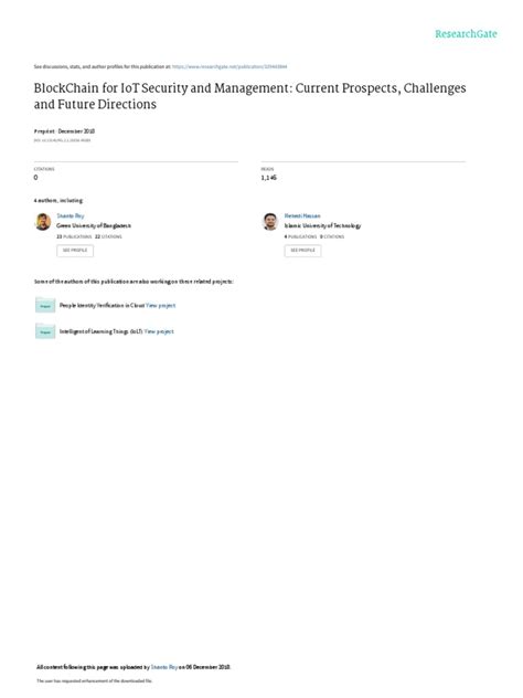 blockchain prospects challenges and directions for iot security pdf