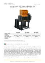Primary Shredder MFS Series SELTEK SRL Single Shaft For Waste