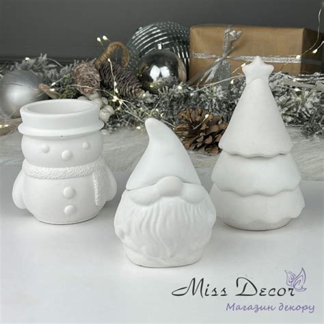 Гіпсова фігурка ялинка скринька