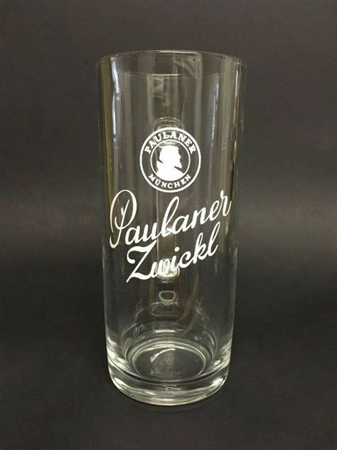 Paulaner German Beer Glass 05 Liter Stein Zwickl New