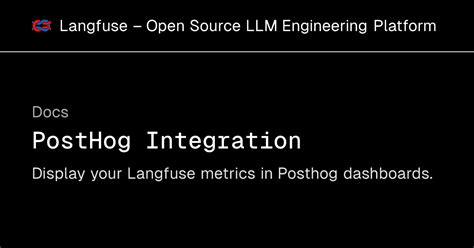 Posthog Integration Langfuse