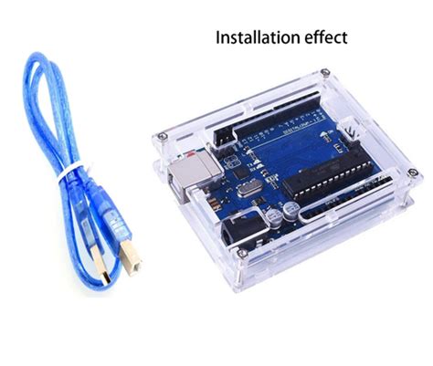 arduino uno r3 mega328p atmega16u2 development board with case and