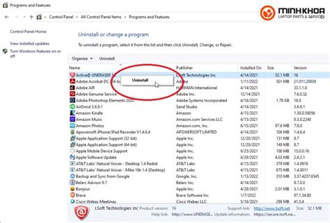 Uninstall Là Gì 1 Số Hướng Dẫn Uninstall Trên Máy Tính Laptop Minh Khoa