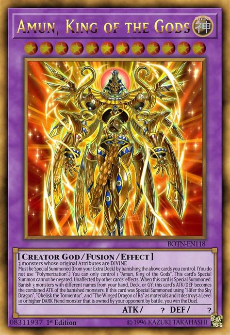 Yugioh God Cards Fusion English