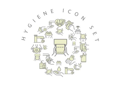 Hygiene Icon Set Design On White Background 10743420 Vector Art At