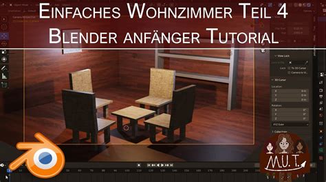 Szene Wohnzimmer einfach Licht Animation rendern Teil 4 Blender 3 Anfänger Tutorial