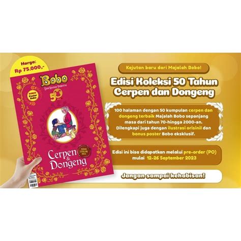 Jual MAJALAH BOBO EDISI 50 TAHUN KHUSUS CERPEN DAN DONGENG Shopee