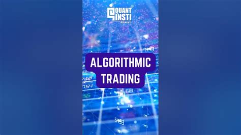 Learn Algorithmic Trading Algorithmictrading Algotrading Youtube