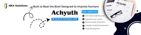 achyuth munagala 30k linkedin certified resume writer and ats
