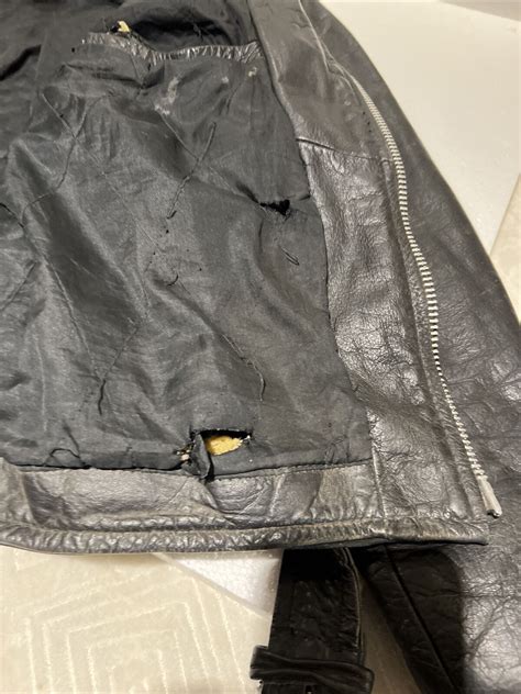 Vintage La Roxx Leather Jacket Motorcycle Sz48 Preo Gem