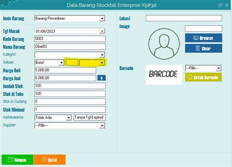 Input Barangobat Untuk Stockbill Klinik Medinablog
