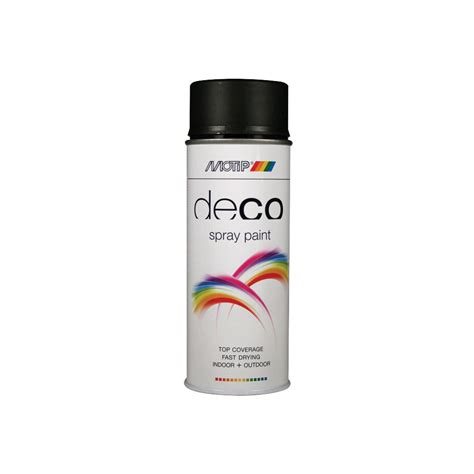 PlastiKote Deco Spray Paint Matt RAL Deep Black Ml Rapid Electronics