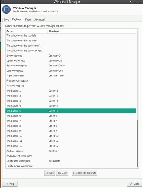 Xfce4 Window Manager Keyboard Shortcut Like Awesome Maurizio Siagri