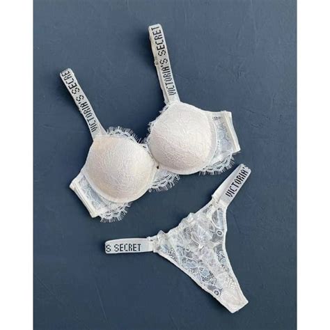 Victoria Secret 2023 Nuevo Conjunto De Lencería De Encaje Dos Piezas
