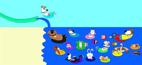 Tslop Gang Riding Tubes In The Water Slide By Lahmom2000 On Deviantart