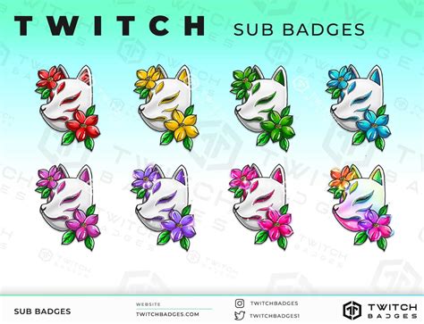 Mask Twitch Sub Badges Mask Twitch Emotes Mask Badges For Streamers