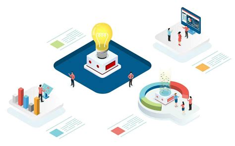 Modern 3d Isometric Design Concept Of Data Analysis With Business