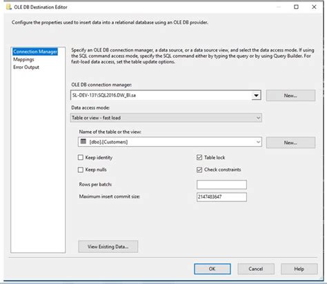 Sql Server Integration Service Ssis 2016 Loading Data From Table To