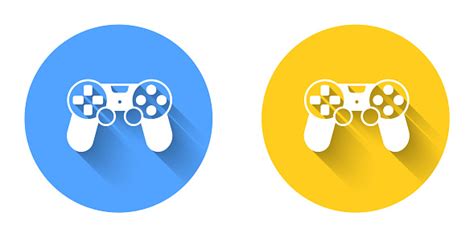 White Game Controller Atau Joystick Untuk Ikon Konsol Game Terisolasi