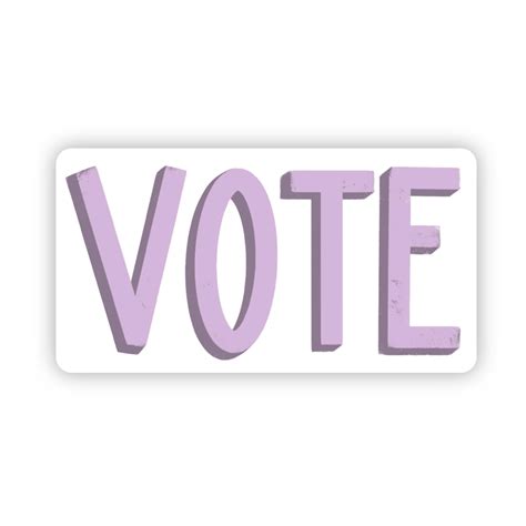 Vote Purple Sticker Big Moods
