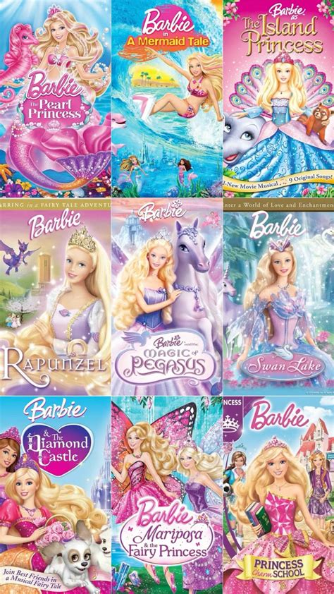 Barbie Movies List In 2024 Barbie Movies List Barbie Movies Barbie Funny