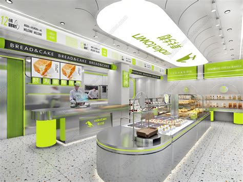 现代甜品面包店3d模型下载【id1122147407】知末3d模型网