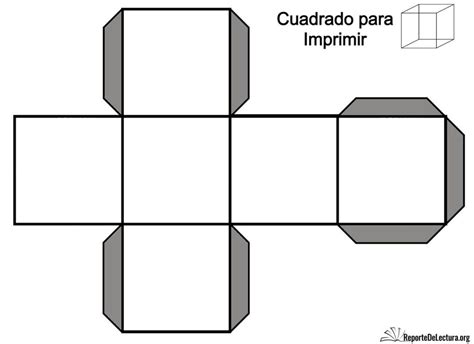 1️⃣ Cubo Para Imprimir De Papel Reporte De Lectura