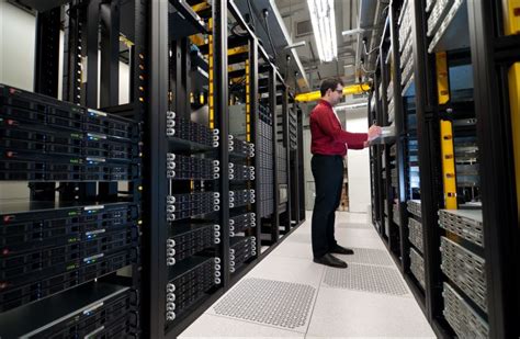 Man In Datacenter Fresh Roasted Hosting