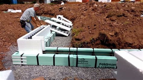 How To Form And Pour Concrete Footings With The Foothold Icf Footing System In 2022 Concrete