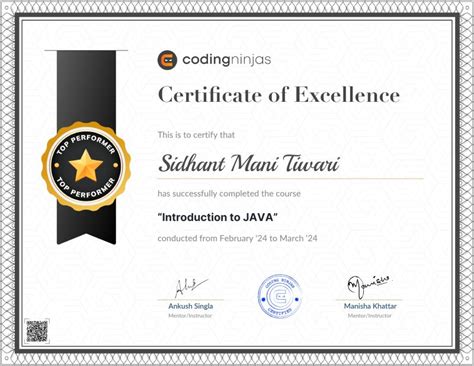 Sidhant Mani Tiwari On Linkedin Im Happy To Share That Ive Obtained
