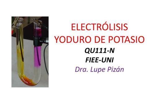 Electrólisis KI Unidocs uDocz