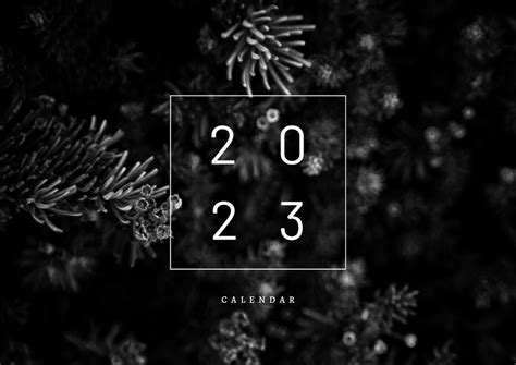 2023 Monthly Calendar New Year Calendar Printable Calendar Wall