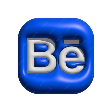 Premium Vector 3d Behance Logo
