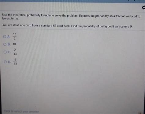 Solved Use The Theoretical Probability Formula To Solve The Chegg