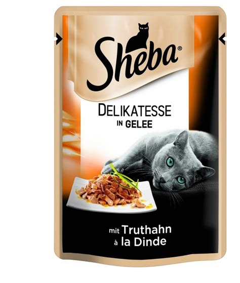 Вологий корм для котів Sheba Delikatesse in Gelee з індичкою в желе 85 ...