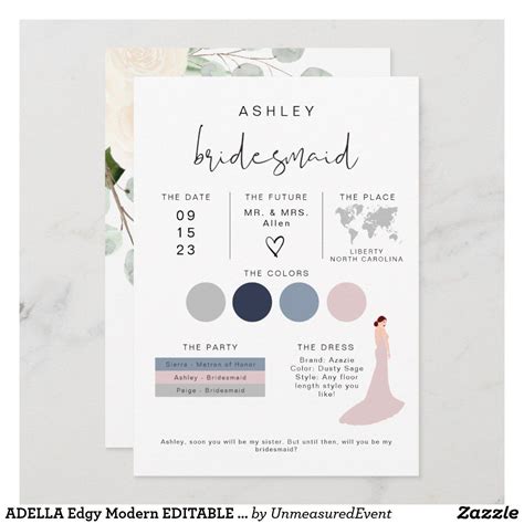 Bridesmaid Style Will You Be My Bridesmaid Bridemaids Create Your