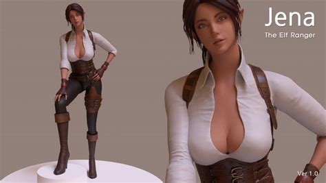 Female Elf Character 3d Model Turbosquid 1688598