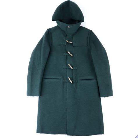 【目立った傷や汚れなし】アンダーカバー 15aw ウールモッサー ダッフルコート メンズ カーキ 3 フード付き Undercoverの落札
