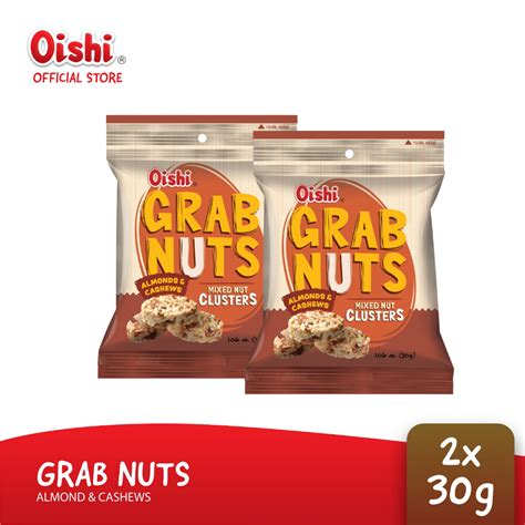 Grab Nuts Mixed Nut Clusters 30g X 2 [healthy Snack Almonds And Cashews