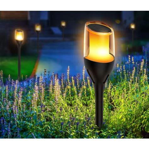 x Lampa solarna LED LATARNIA POCHODNIA WBIJANA płomień cm PREMIUM superledpoland pl