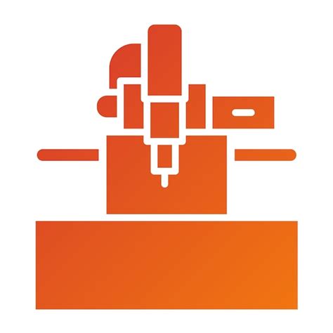 Premium Vector Cnc Machine Icon Style