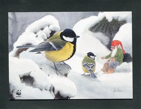 Staffan Ullström 16 A6 Dubbelt Kort Scandinavian art Christmas