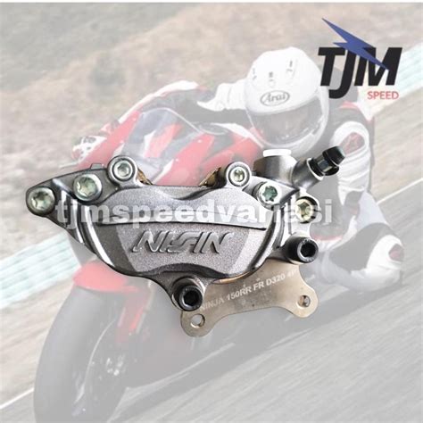 Jual CALIPER KALIPER NISSIN SAMURAI 4P 4 PISTON NINJA 150 RR GREY