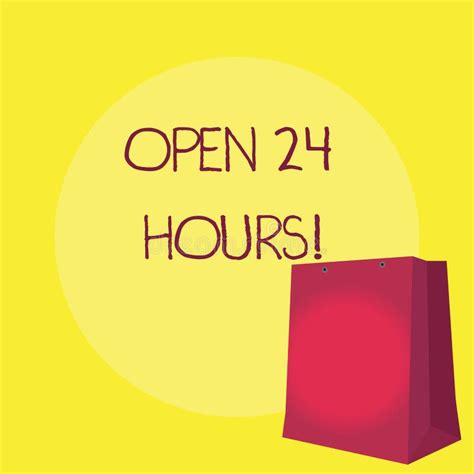 Conceptual Hand Writing Showing Open 24 Hours Business Photo