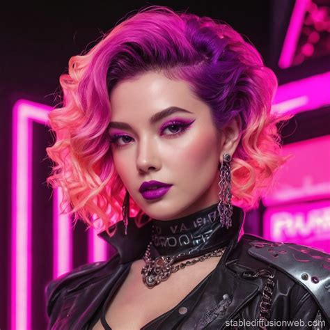 Cyberpunk Pin Up Stable Diffusion Online