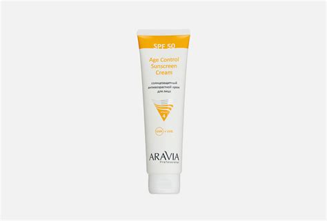 ARAVIA Professional Солнцезащитный анти-возрастной крем для лица SPF 50 ...