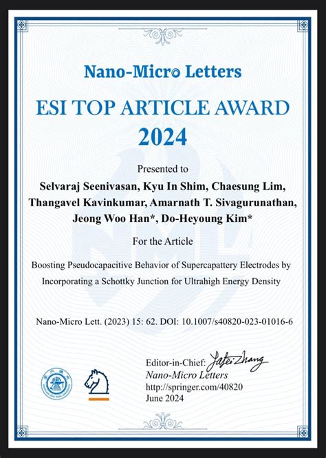 Delighted To Share That Our Recent Article Entitled Boosting Pseudocapacitive Behavior Of