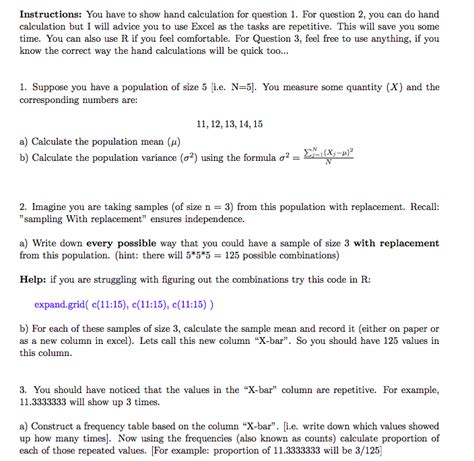 Solved Instructions You Have To Show Hand Calculation For
