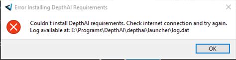 Bug Couldnt Install Depthai Requirements · Issue 692 · Luxonis