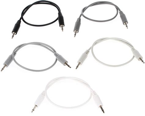 Moog Res Cable Set 3 Modular Patch Cables 12 Inch Assorted Colors 5 Pack Sweetwater